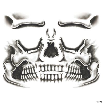 Skull Face Tattoo | Halloween Express