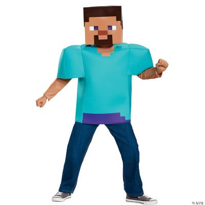 Kids Minecraft Steve Costume