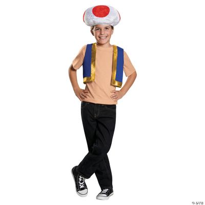 Kids Super Mario Bros.™ Toad Costume Kit - up to Size 8