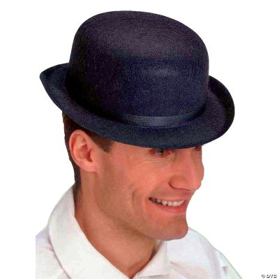 Adult's Black Felt Derby Hat