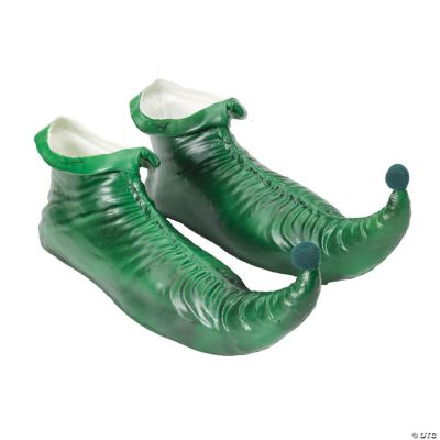Pointed Toe Green Elf Shoes | Halloween Express