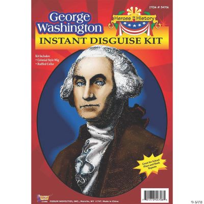 Heroes in History: George Washington Costume Wig & Collar | Halloween ...