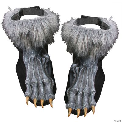 Men's Gray Werewolf Shoe Covers