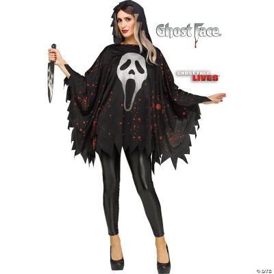 Poncho Ghostface Glitter | Halloween Express