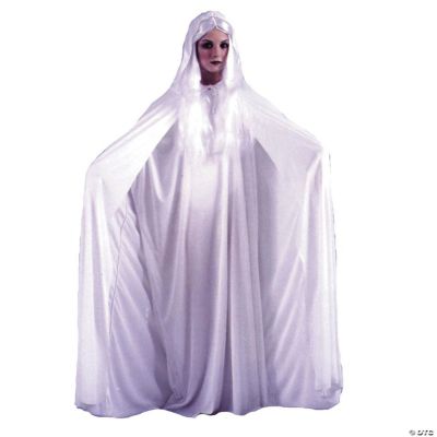 White Cape Hooded Halloween Costume for Adults | Halloween Express