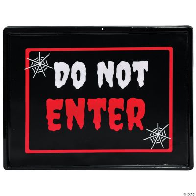 Do Not Enter Neon Light-Up Sign | Halloween Express