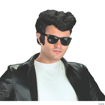 Adults Black 50s Greaser Wig | Halloween Express