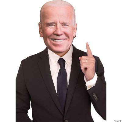 Photorealistic Joe Biden Plastic Half Mask - One Size | Halloween Express