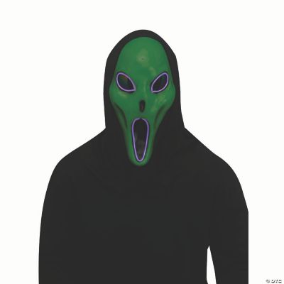 Adults Overhead Green Light-Up Alien Spawn™ Halloween Mask | Halloween ...
