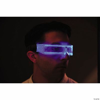 Light-Up LED Color-Changing Visor Costume Accessory | Halloween Express