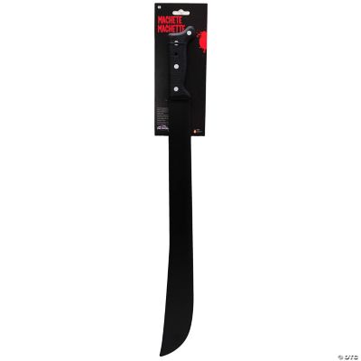 27" Machete with Black Blade | Halloween Express