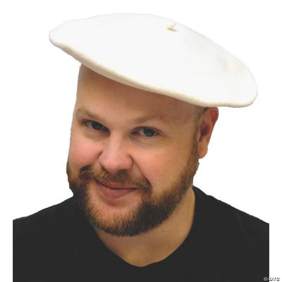 Adult's White Beret | Halloween Express