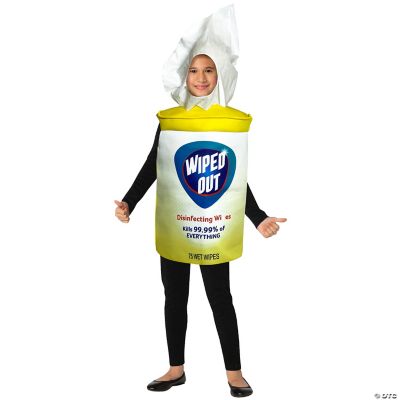 Kids Wiped Out Hand Sanitizer Wipes Costume - 7-10 | Halloween Express