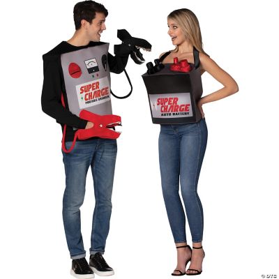Battery Jumper Cables Couples Costume | Halloween Express