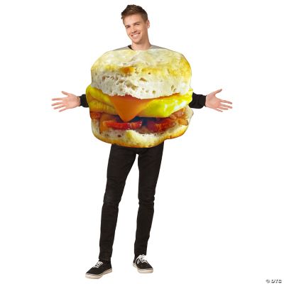 Adults Get Real Breakfast Sandwich Costume | Halloween Express