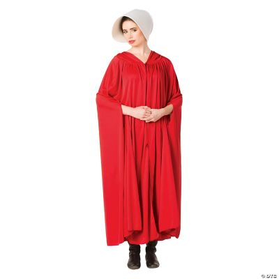 Women's Red Cloak & White Bonnet Costume