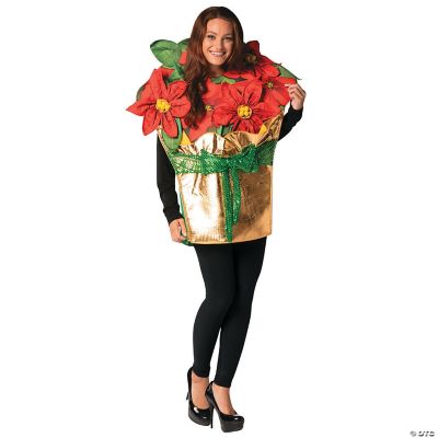 Adult's Poinsettia Holiday Plant Costume