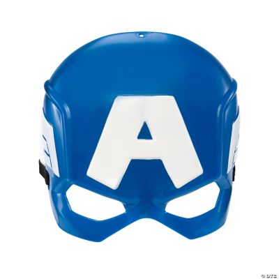 Kids Marvel Captain America Plastic Face Mask | Halloween Express