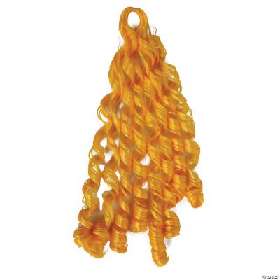 30" Curly Braid Hairpiece MT737 Yellow KAF2 | Halloween Express