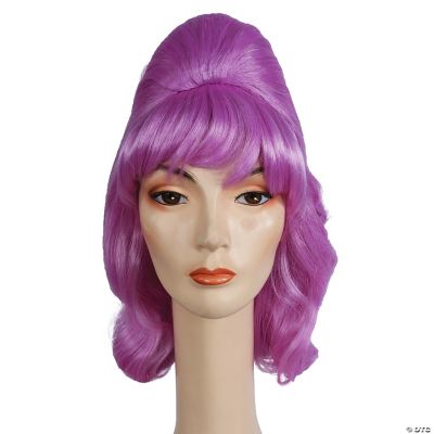 Women's Light Purple Beehive Pageboy Wig | Halloween Express