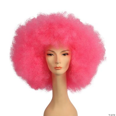Women's Hot Pink Discount Jumbo Afro Wig - Discontinued