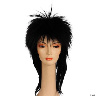 Adult Punk Fright Wig Black 1 | Halloween Express