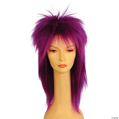 Adult Punk Fright Wig Deep Purple | Halloween Express