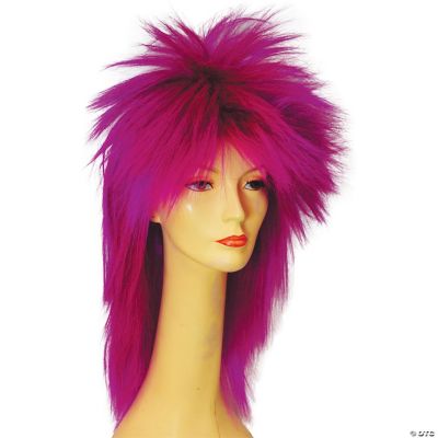 Adult Punk Fright Wig Magenta KKDAF5 | Halloween Express