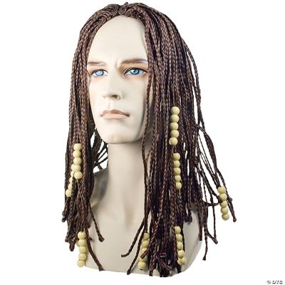 Adults Brown Dreadlock Wig with Beads | Halloween Express
