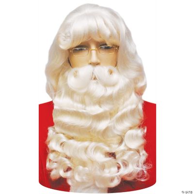 Supreme Santa Wig And Beard Set with Separate Mustache | Halloween Express