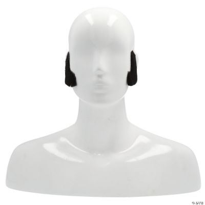 Adults Human Hair Sideburns - Black 1 | Halloween Express