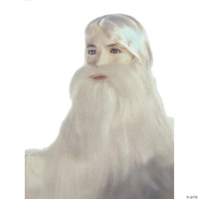 White Special Bargain Wizard Beard & Wig | Halloween Express