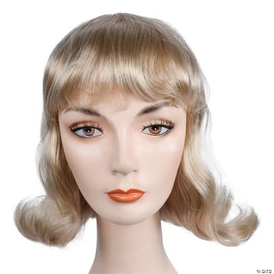 Bargain 60s Flip Wig - Champagne Blonde 22 | Halloween Express
