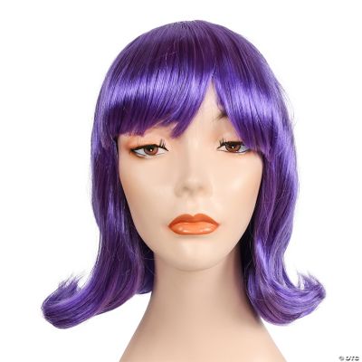Bargain 60s Flip Wig - Dark Purple NE5 | Halloween Express