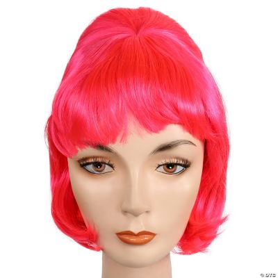 Women's Hot Pink Beehive Spitcurl Wig | Halloween Express