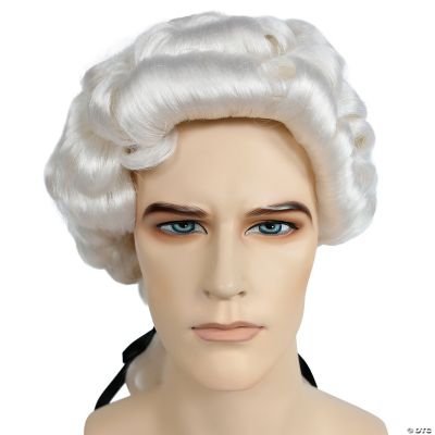 Men's White Barrister Wig | Halloween Express