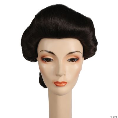 Adults Beauty Brown Ponytail with Curls Wig - Medium Chestnut Brown 6 ...