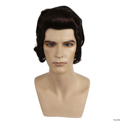 Deluxe 50's Rocker Wig Medium Chestnut Brown 6 | Halloween Express