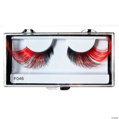 Eyelash Flare - Red/Black | Halloween Express