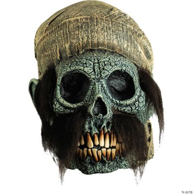 Adults Illusive Concepts™ Pirate Skull Overhead Latex Mask - One Size ...