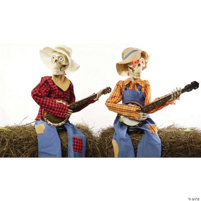 39" Skeleton Dueling Banjos Animated Prop - Discontinued