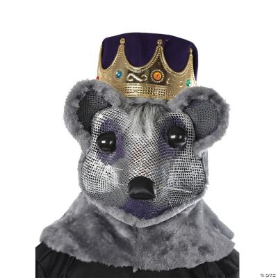 Adults Mouse King Headpiece with Purple & Red Crown | Halloween Express