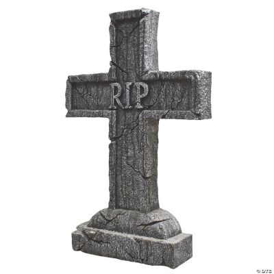 "Rest in Peace" Cross Tombstone | Halloween Express
