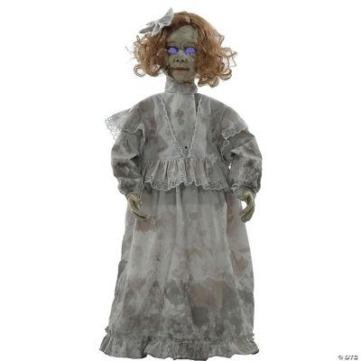 32" Animated Cracked Victorian Doll | Halloween Express