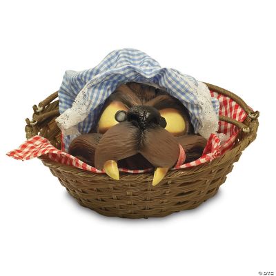 Wolf Head in A Basket | Halloween Express