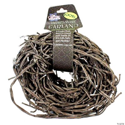 100' Rusted Barb Wire Decoration | Halloween Express