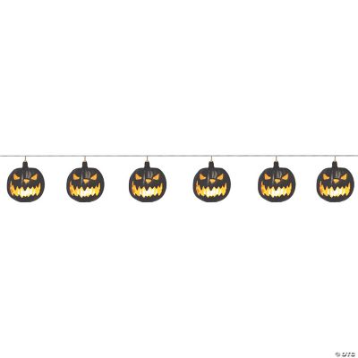 40" Pumpkin Jack-o-Lantern String Lights | Halloween Express