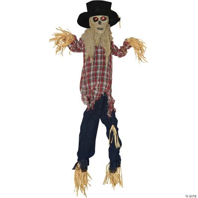 36" Hanging Animated Kicking Scarecrow Decoration | Halloween Express