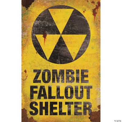 Zombie Fallout Shelter Sign