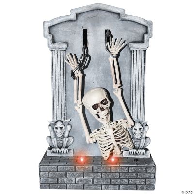 Shaking Skeleton On Tombstone | Halloween Express